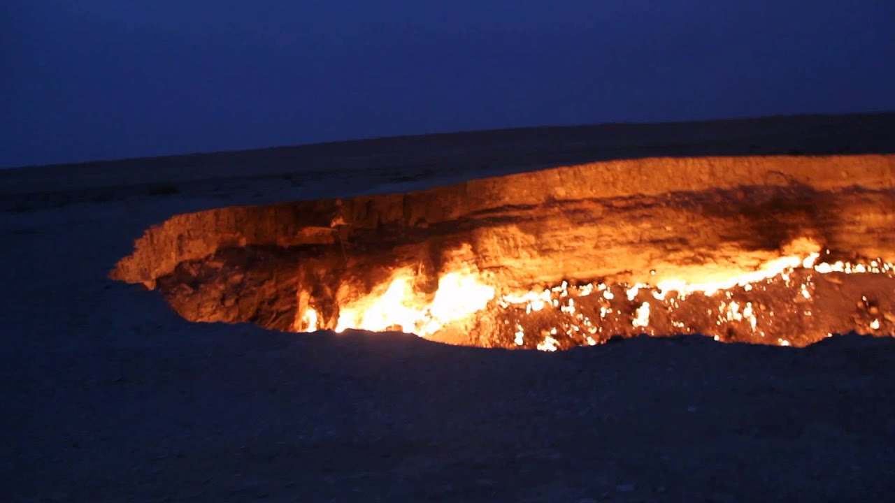 Darvaza Crater, Turkmenistan - YouTube