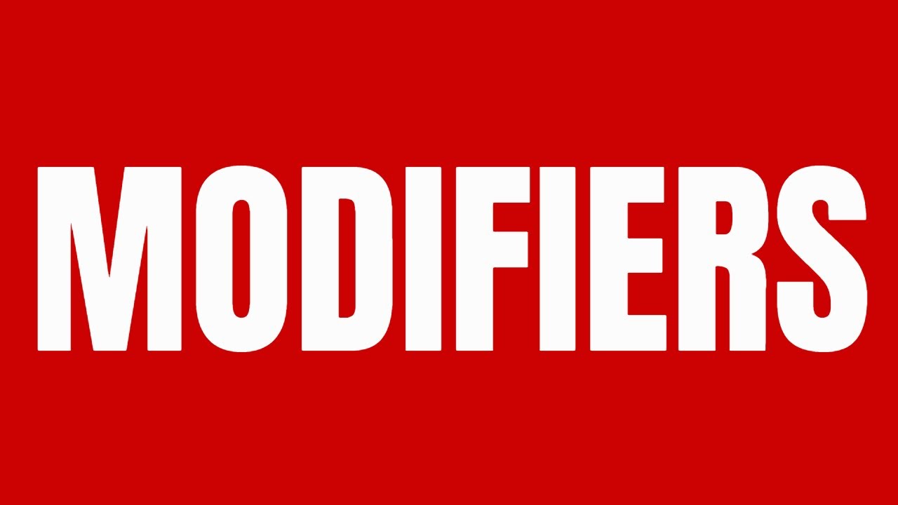 MODIFIERS in English - Pre & Post Modifiers - Adjectives & Adverbs as ...