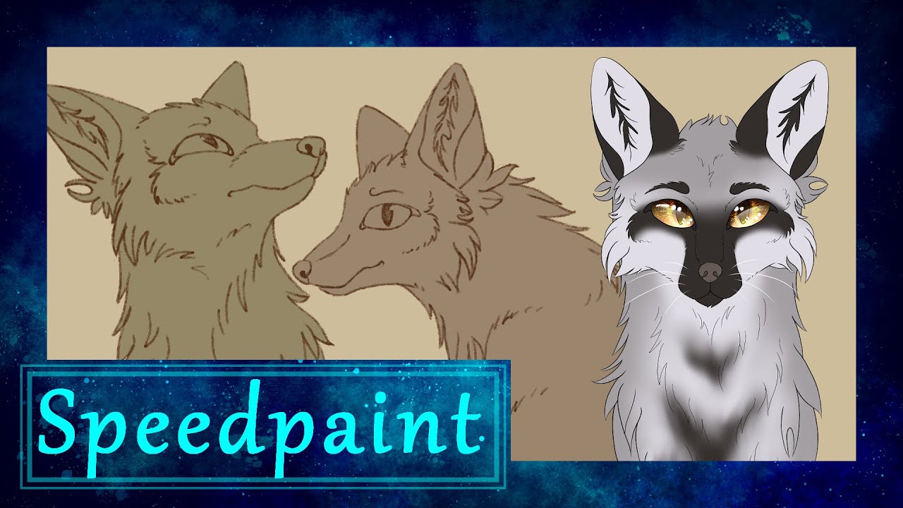 Speedpaint [34] | Fox pose practice - YouTube