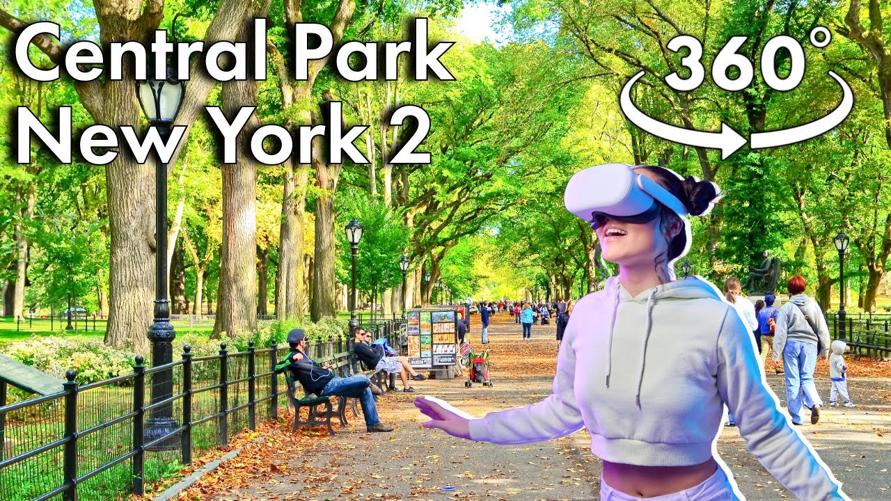 360° Walking Tour of Central Park | Part 2 | New York City 8K VR - YouTube