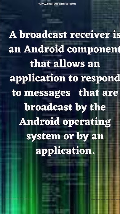 Android Broadcast Receiver #shorts - YouTube