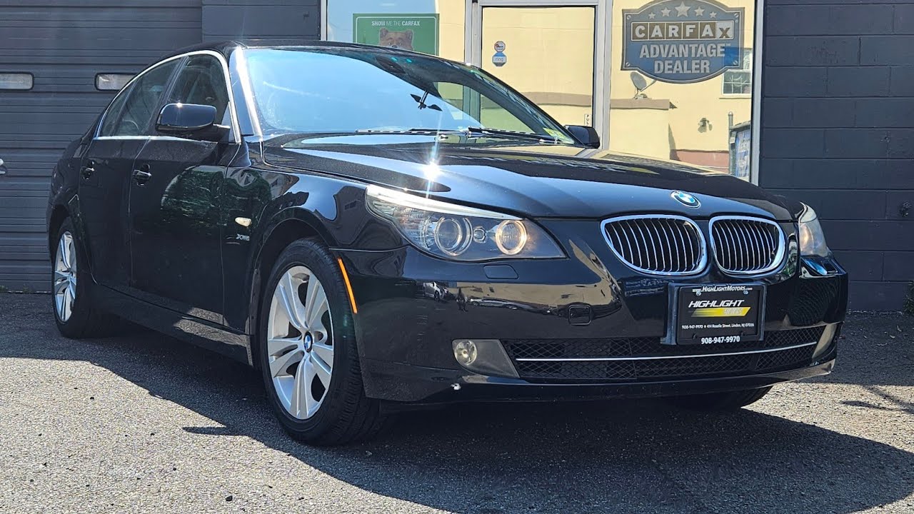 Sold 2009 BMW 528I Xdrive Black On Saddle Brown - YouTube
