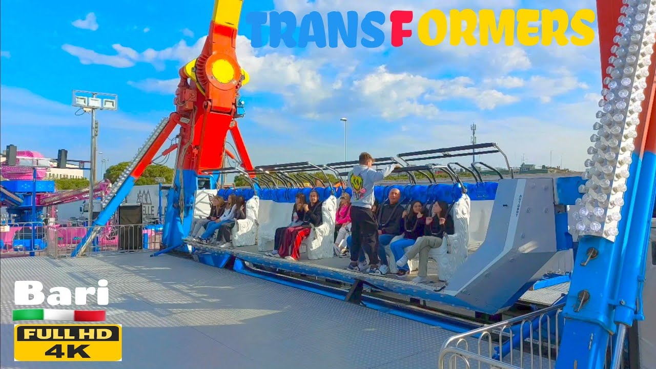 TRANSFORMERS Giostre 2023 🇮🇹 Lunapark Expolevante Bari | 4K - YouTube