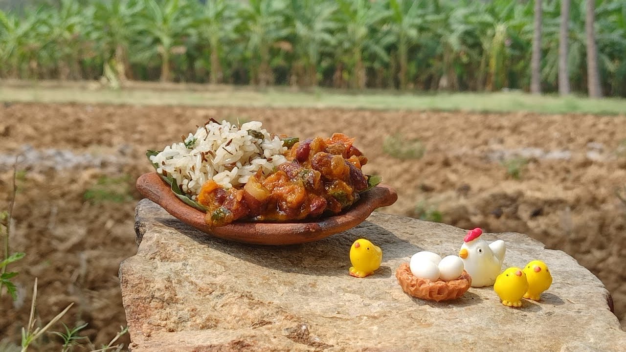 Rajma masala curry| jeera rice| Mini food Cooking| Tiny food cooking ...