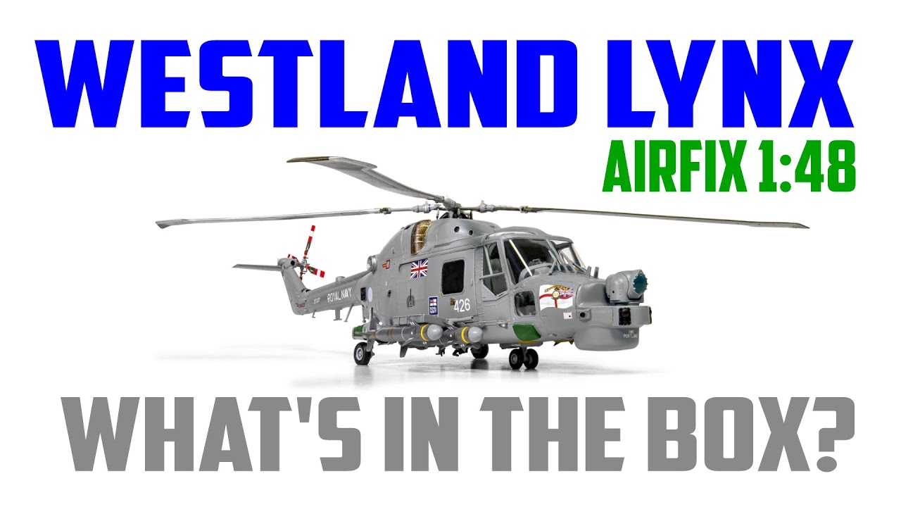 AIRFIX LYNX 1/48 scale model kit - what's in the box? - YouTube