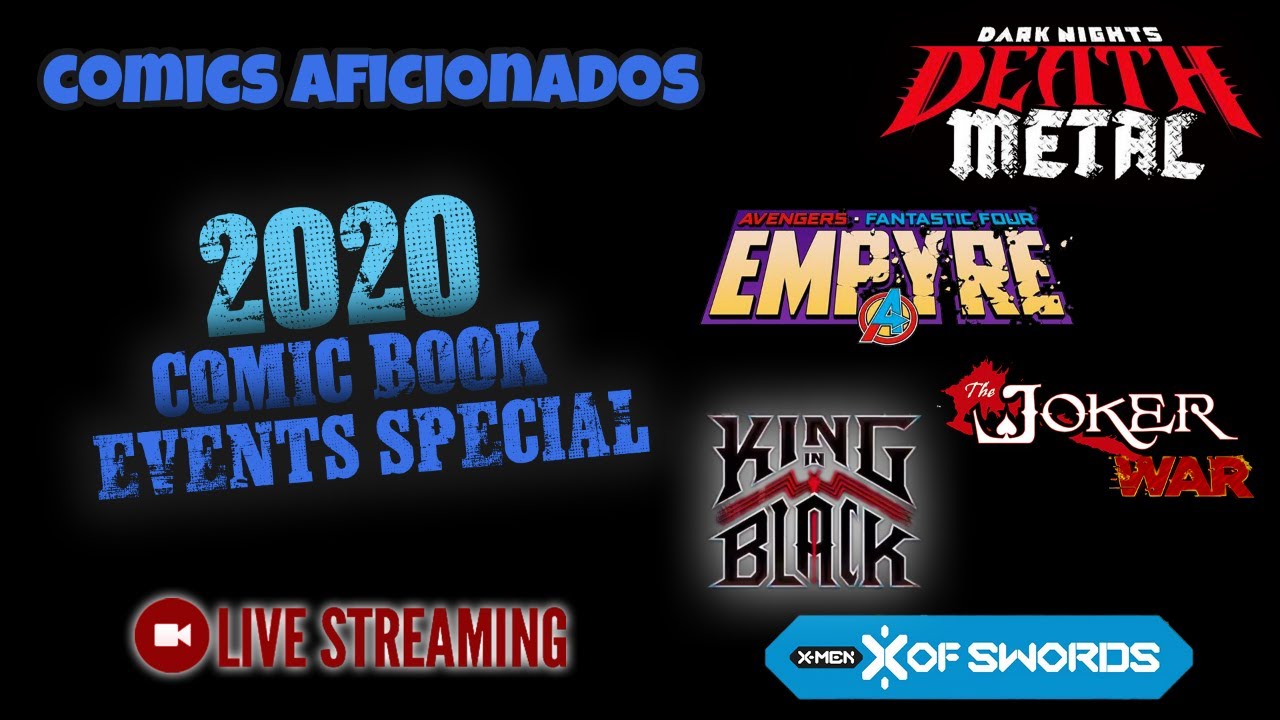 Comics Aficionados: 2020 Comic Book Events Special - YouTube