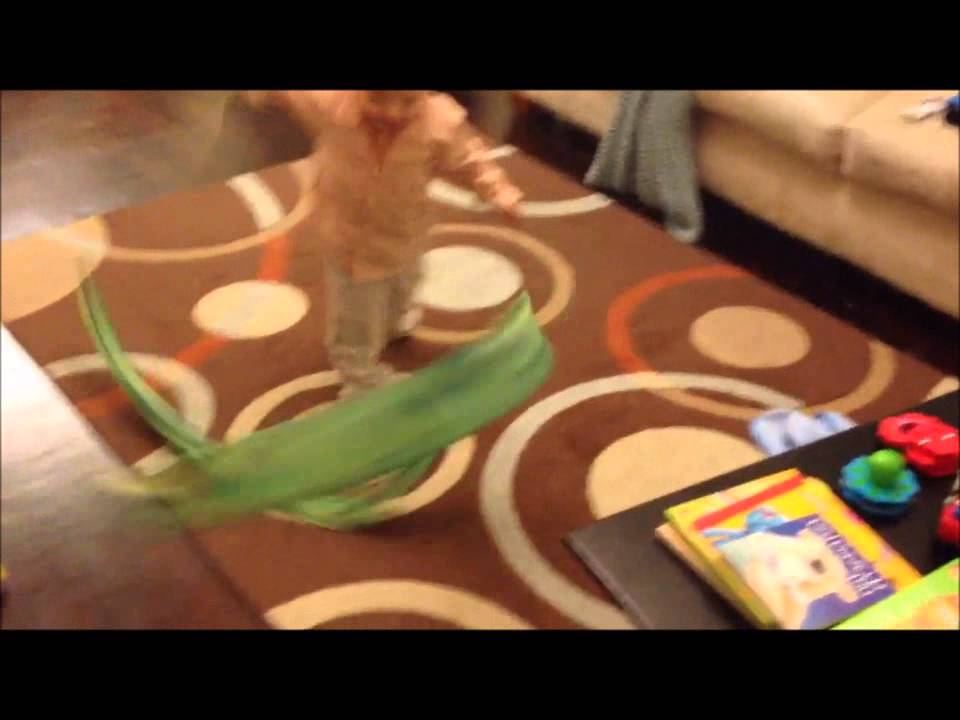 Isaiah with his streamer - YouTube