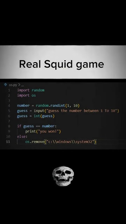 "Squid Game in Python – Survive the Code or Get Eliminated! 😱💻 #PythonFun #SquidGame" - YouTube