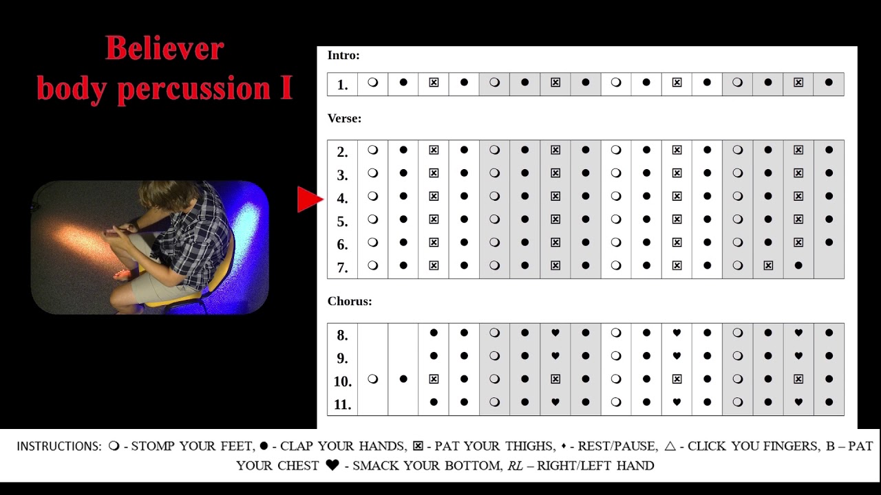 PWM: Believer - Body Percussion I (include) 6/11 - YouTube