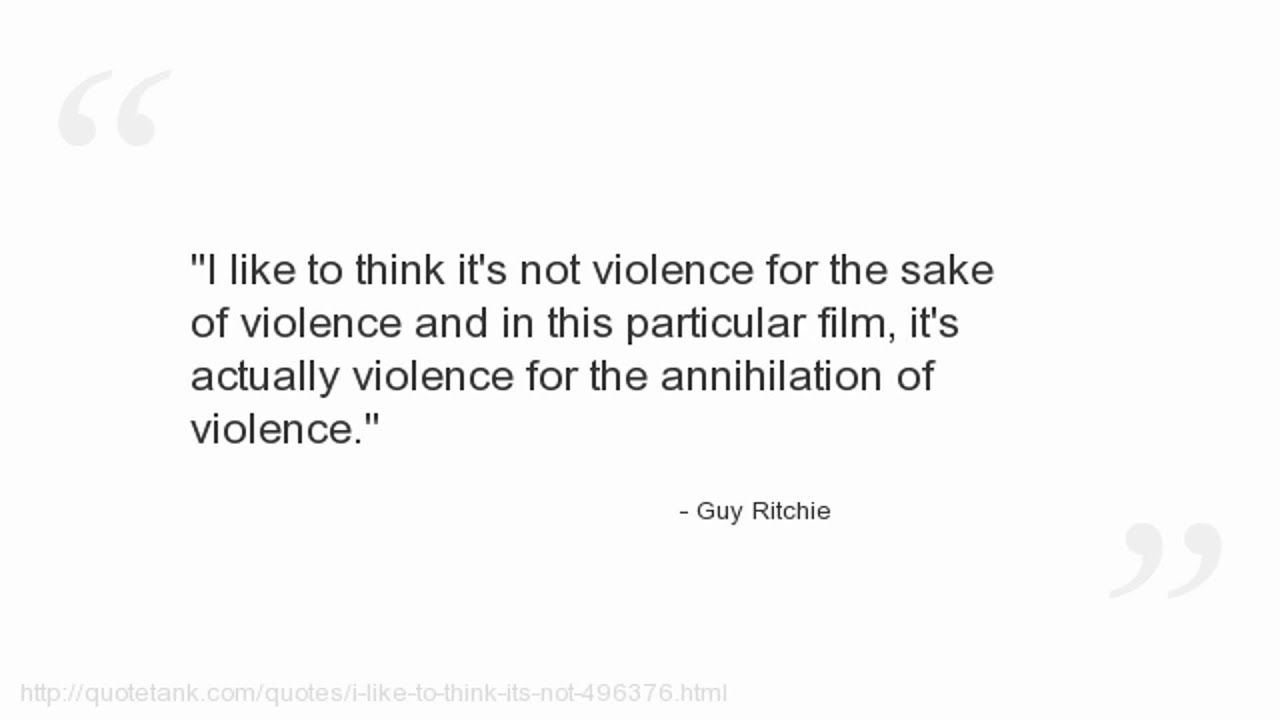 Guy Ritchie Quotes - YouTube