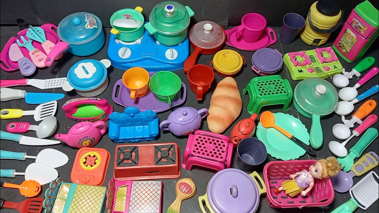 Kitchen set | Satisfying unboxing with plastic kitchen set toys - YouTube