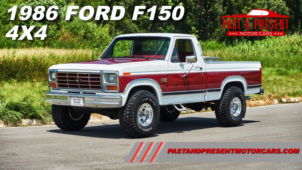 1986 Ford F150 RedWhite Red A 4x4 B48673 - YouTube