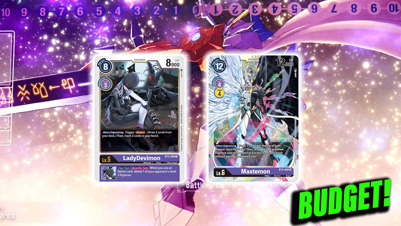 Digimon TCG BUDGET PURPLE Mastemon Deck Profile! Set 1.5 Format ...