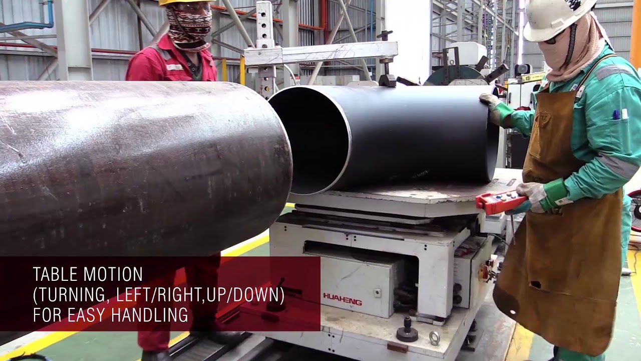 HUAHENG Malaysia MMHE Pipe Fabrication System - YouTube