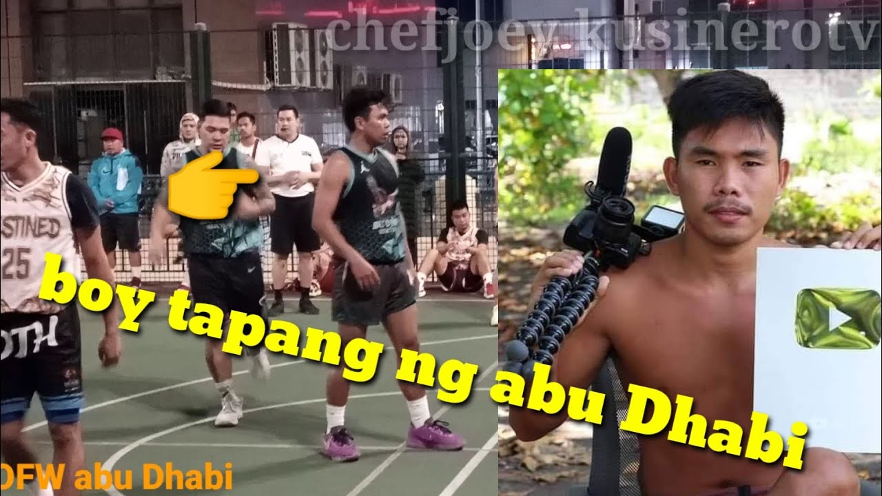 boy tapang NASA Abu Dhabi Ang galing mag basketball #boytapang - YouTube