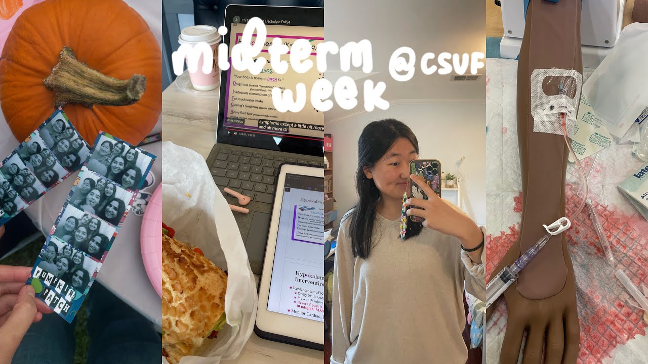 csuf nursing midterm week | simulations, clinical, studying - YouTube