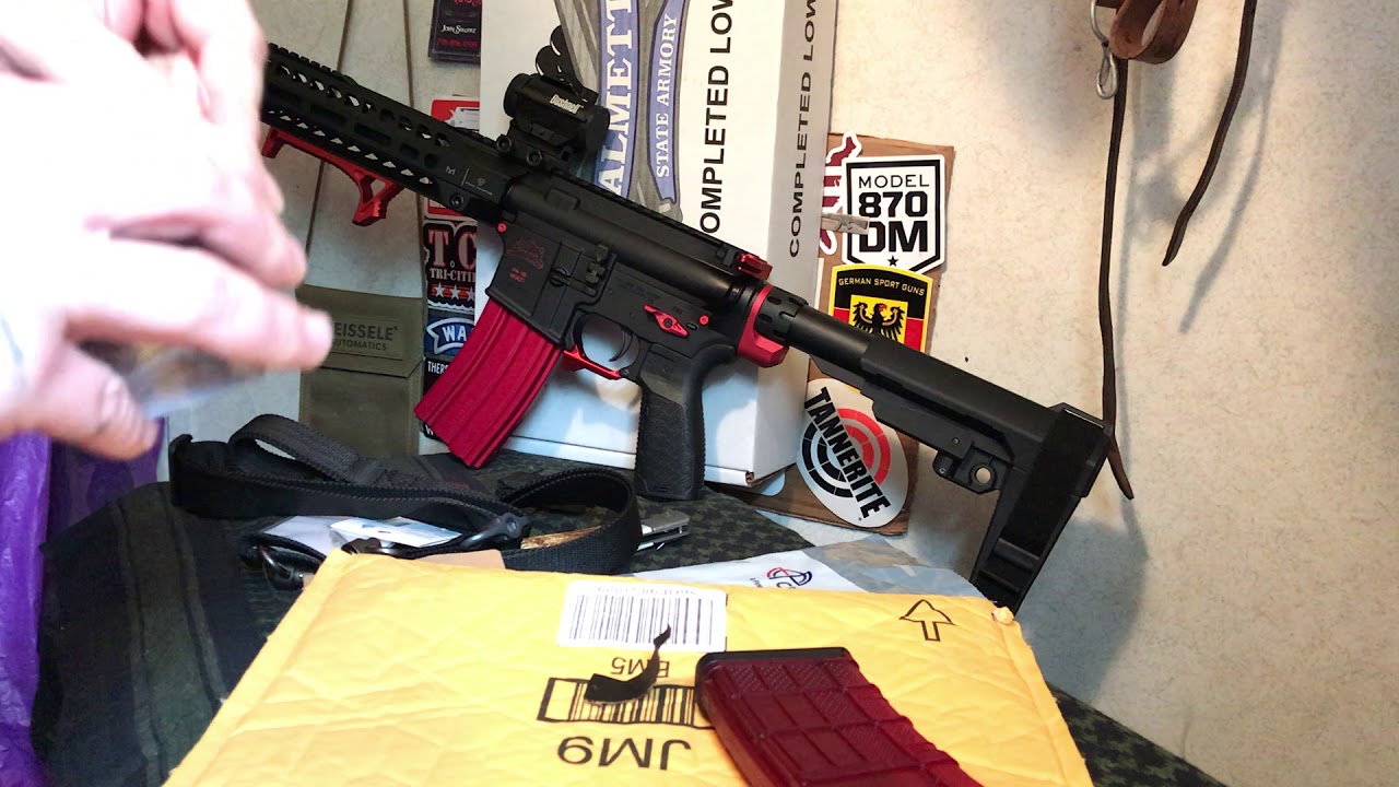 Mail call UTG,c products anodized red mag,magpul - YouTube