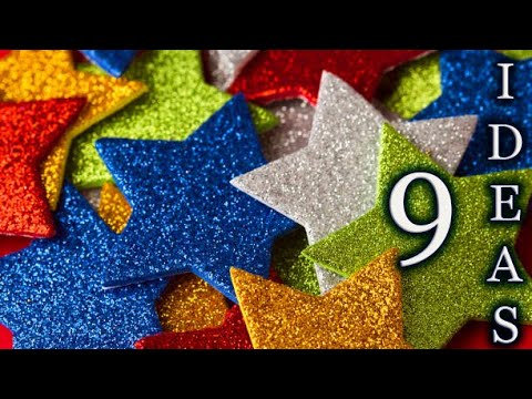 9 IDEAS ⭐️ Christmas Star ⭐️ Christmas Tree Ornaments 🎄 Christmas Decor ...