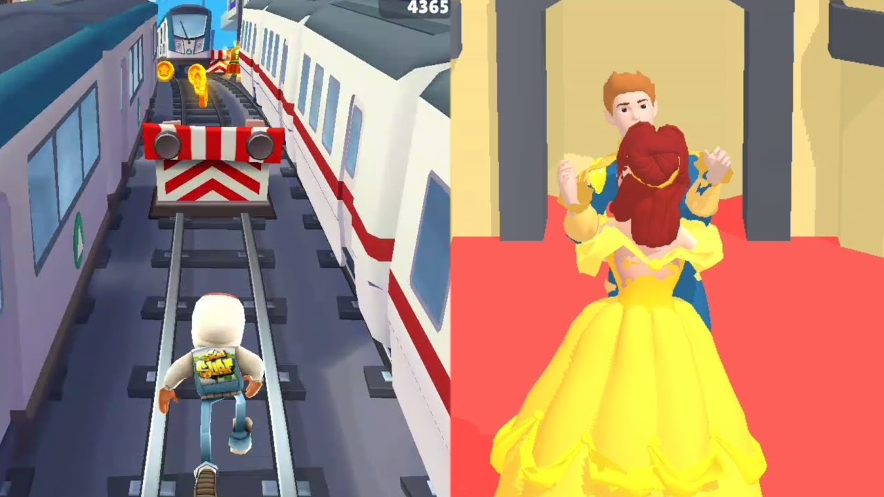 Subway Princess Surfers & Princess Makeover Running Gameplay ...