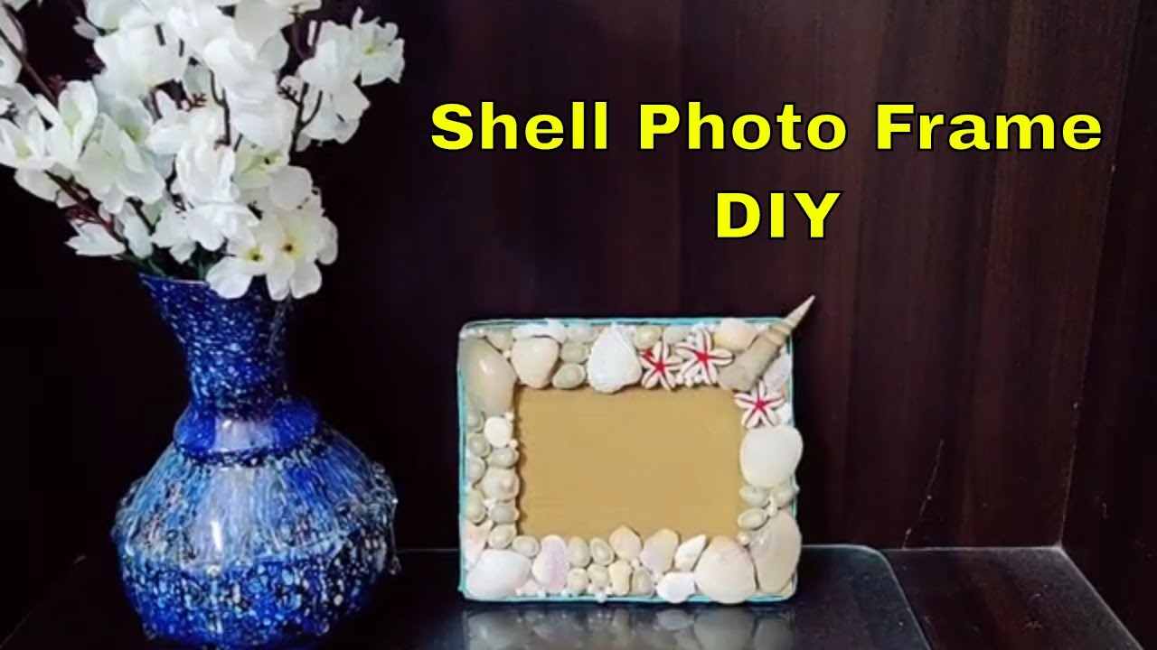 SHELL ART | PHOTO FRAME | DIY | HOME DECOR - YouTube