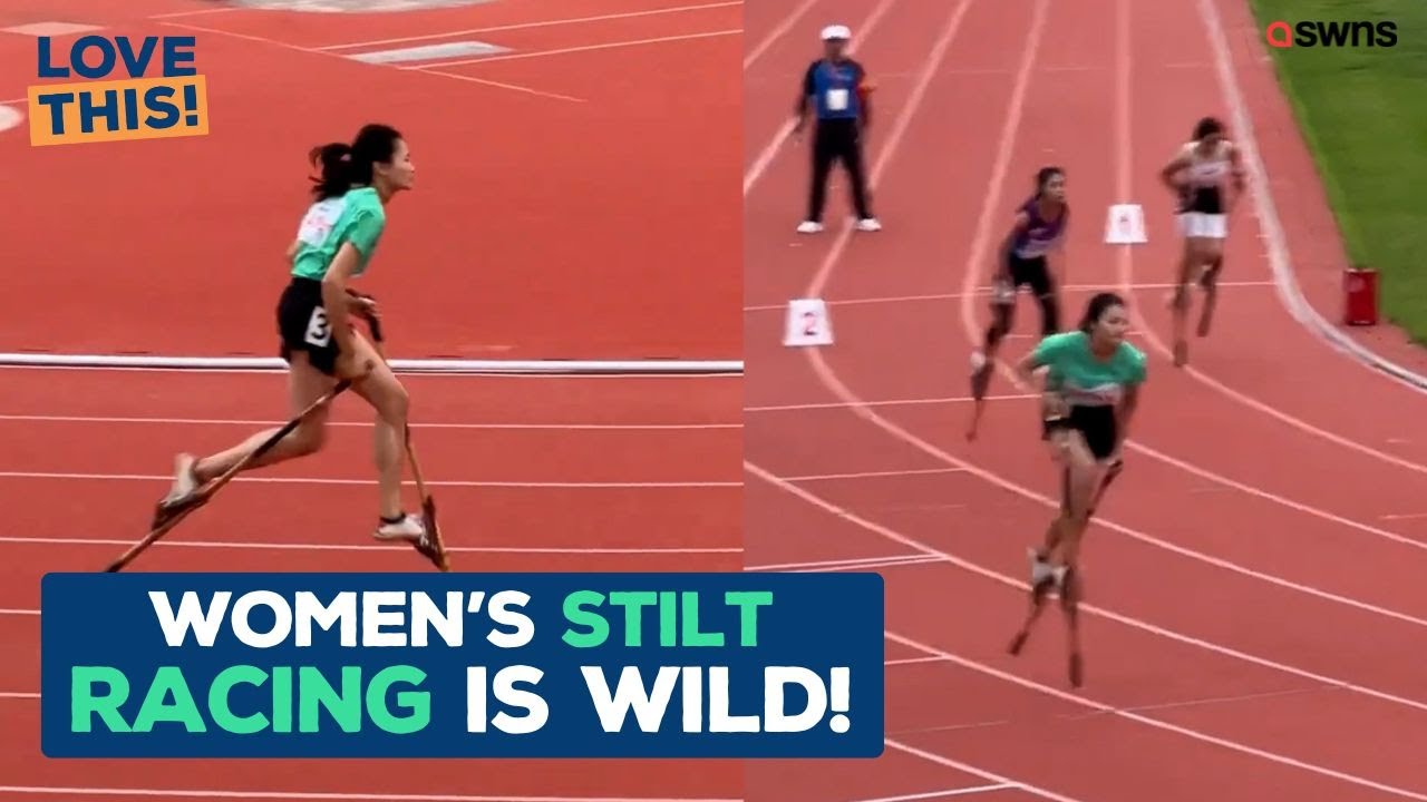 Ever heard of stilt racing?! 🏃‍♀️ | LOVE THIS! - YouTube