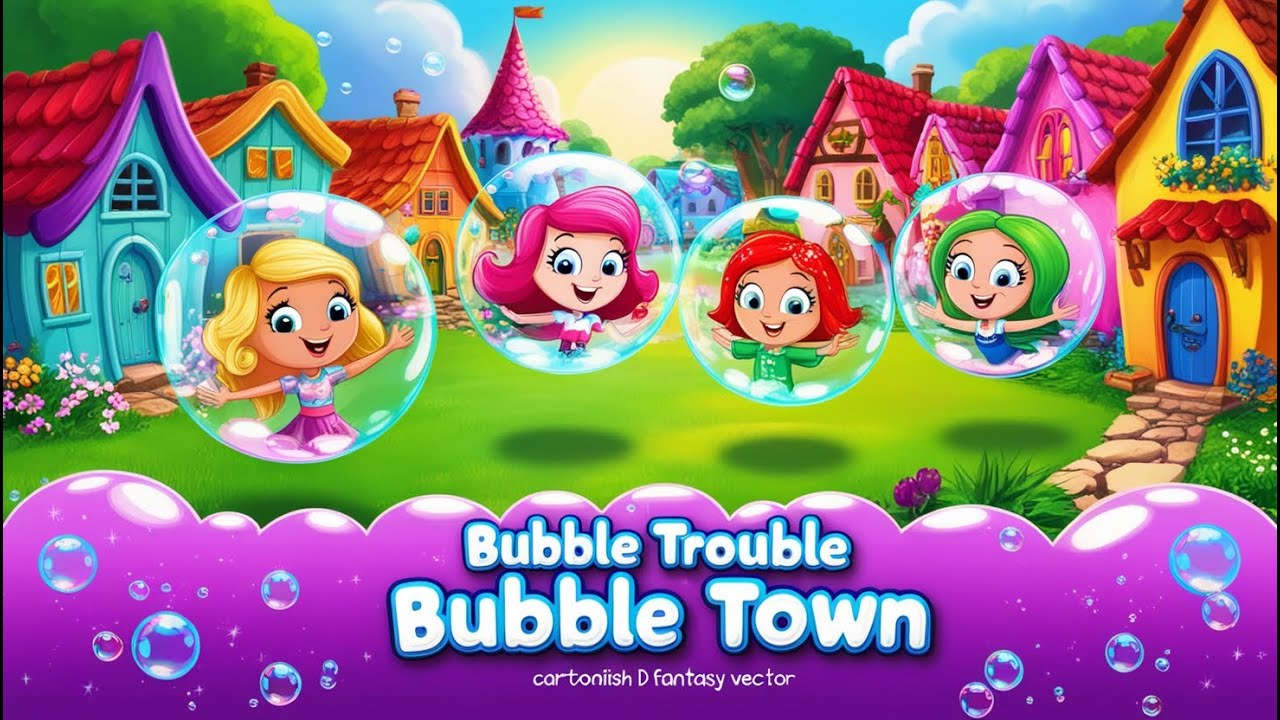 BUBBLE TROUBLE IN BUBBLE TOWN STORY - YouTube