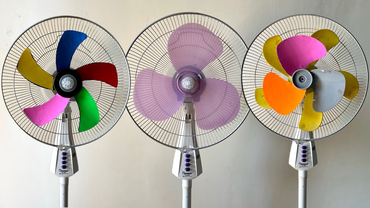 Fan - Kipas Angin C0SM0S berdiri mencoba aneka baling double Rainbow ...