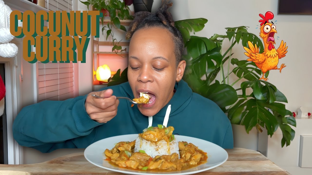 Eating Coconut Curry While My Mods Delete The Hate Comments 😭 - YouTube