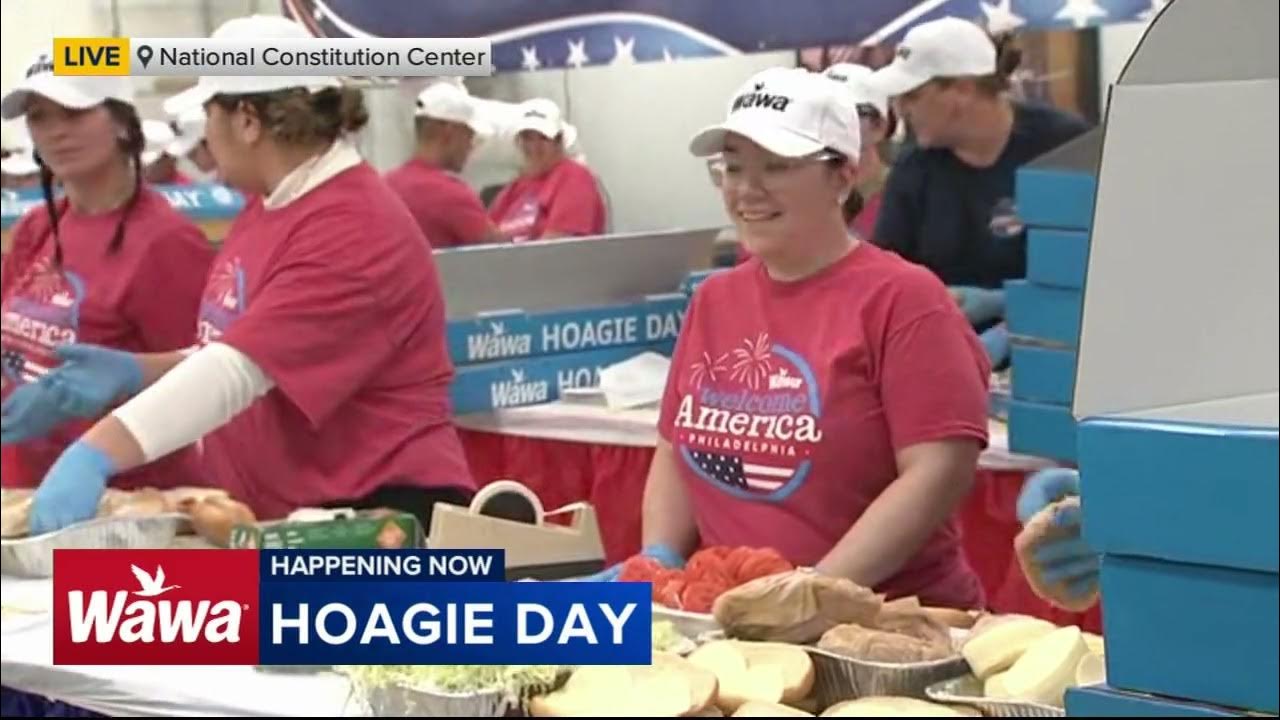 25K hoagies made for Wawa Hoagie Day - YouTube