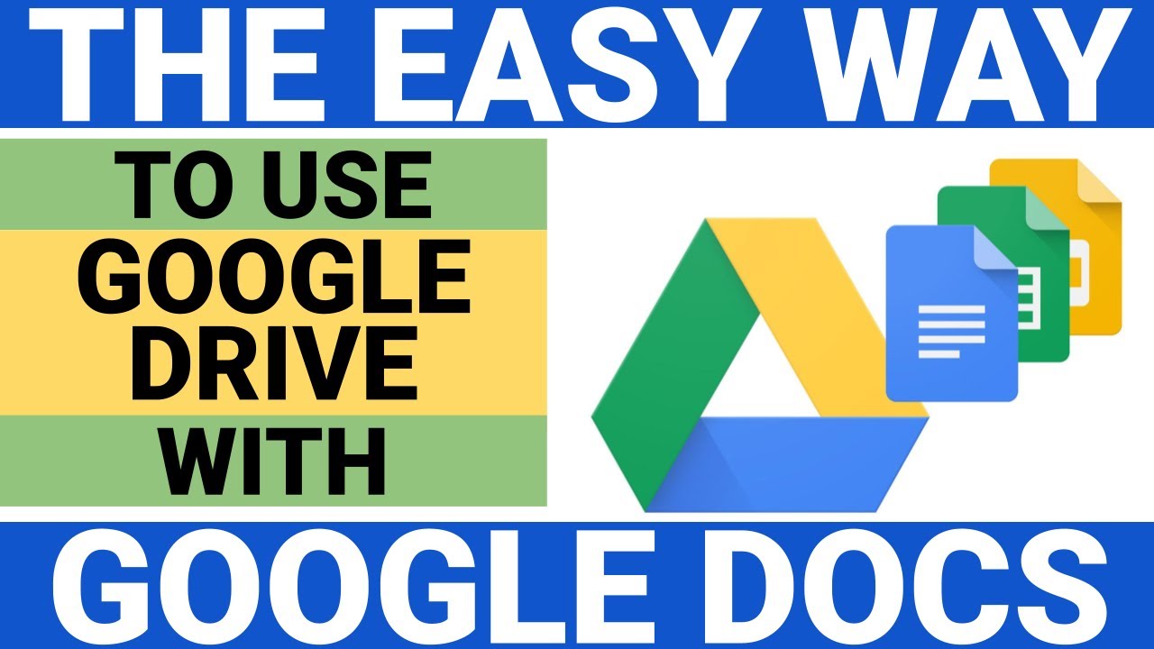 How to use Google Drive with Google Docs - YouTube
