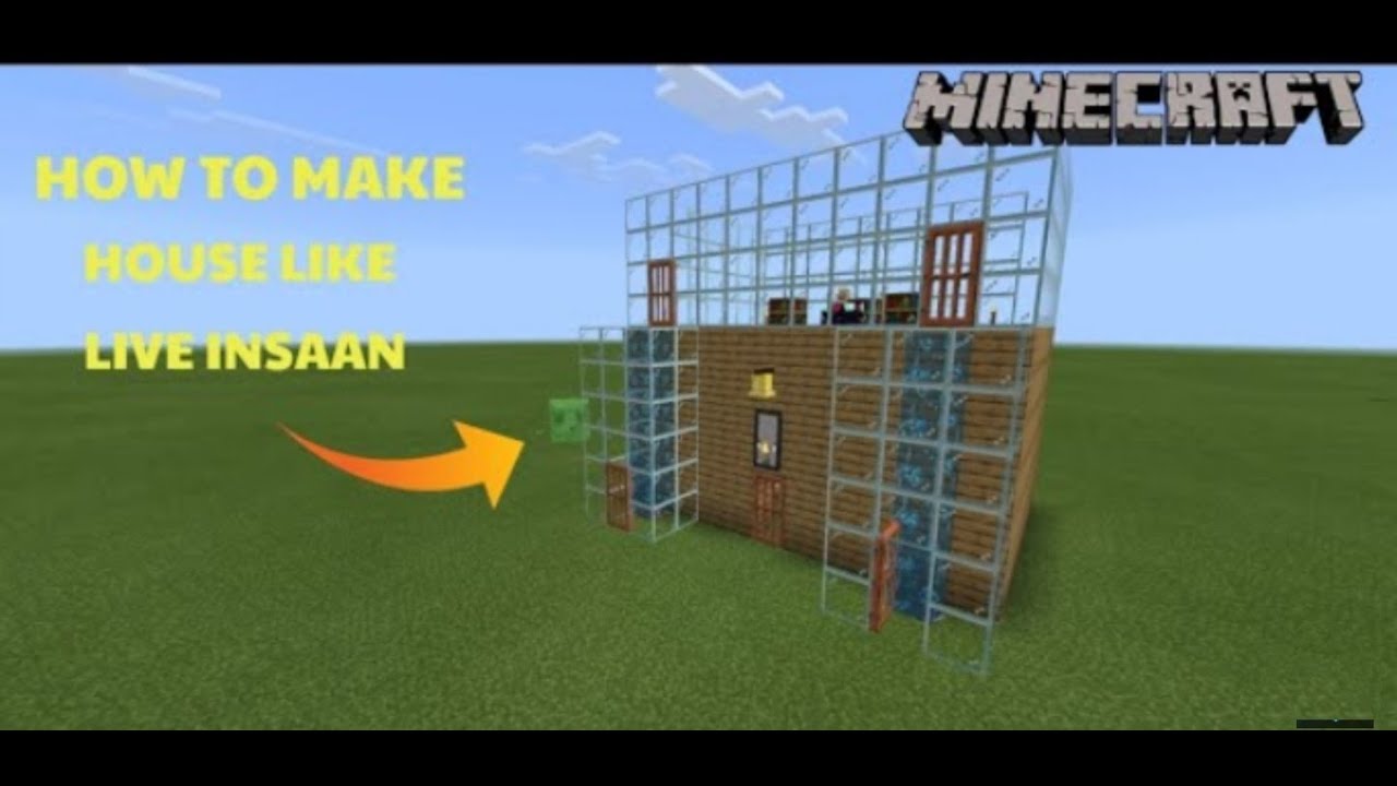 How to make live insaan house in minecraft - YouTube