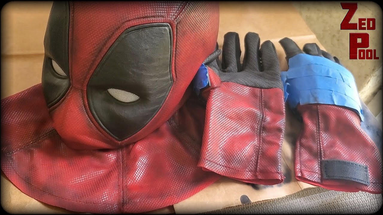 Geekeddead Deadpool Mask and Gloves Weathering! - YouTube