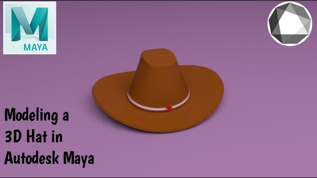 Modeling a 3D Hat in Autodesk Maya for beginners - YouTube