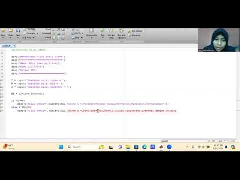 Program Menentukan Nilai Akhir Siswa Pada Matlab - YouTube