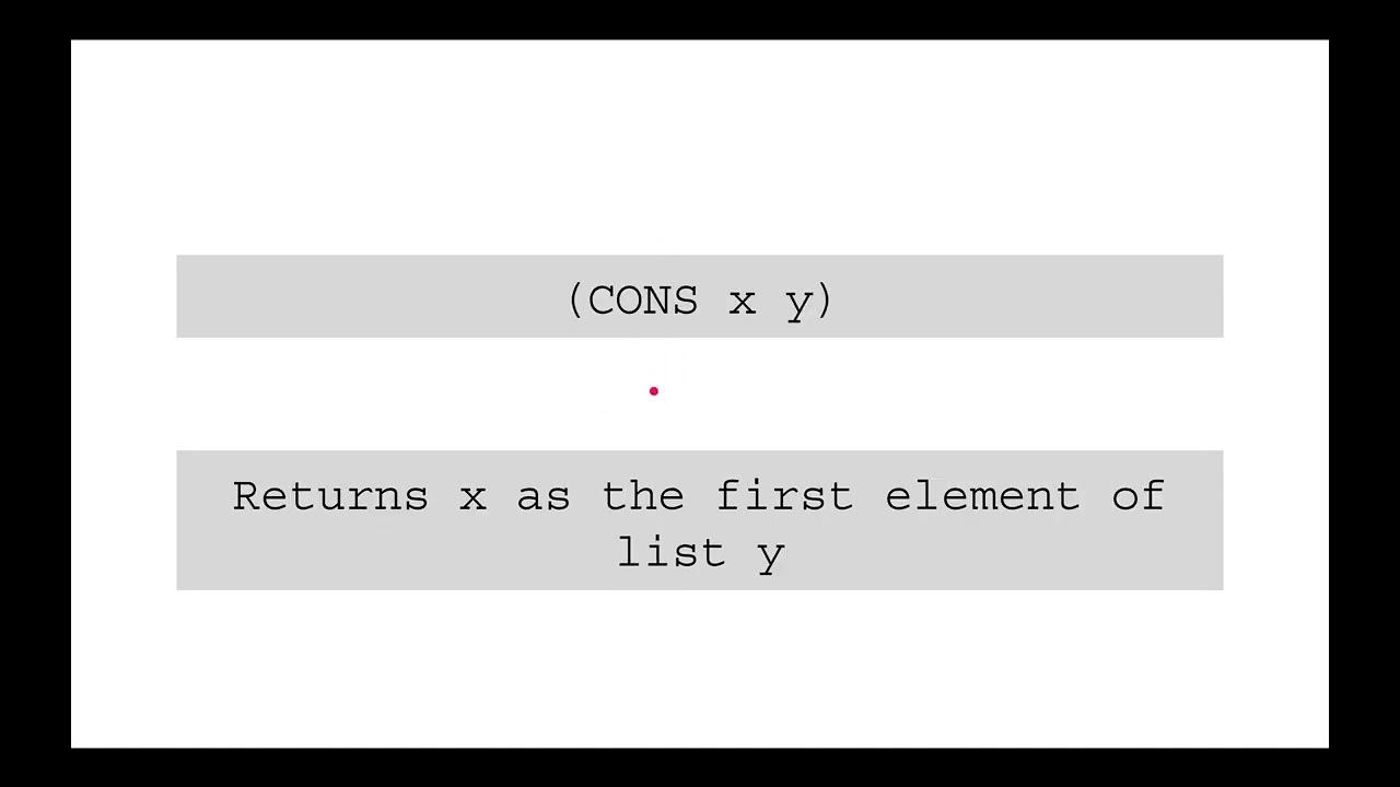 ACSL LISP Introduction - YouTube