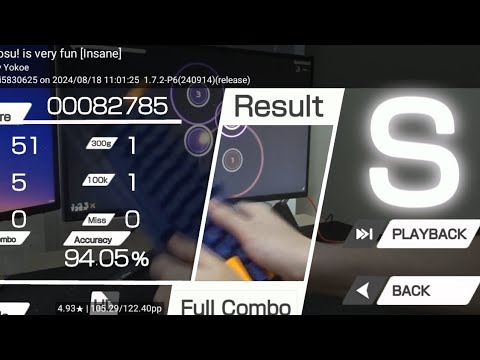 osudroid yokoe-osu is very fun 4.93⭐|105.29/122.40pp - YouTube