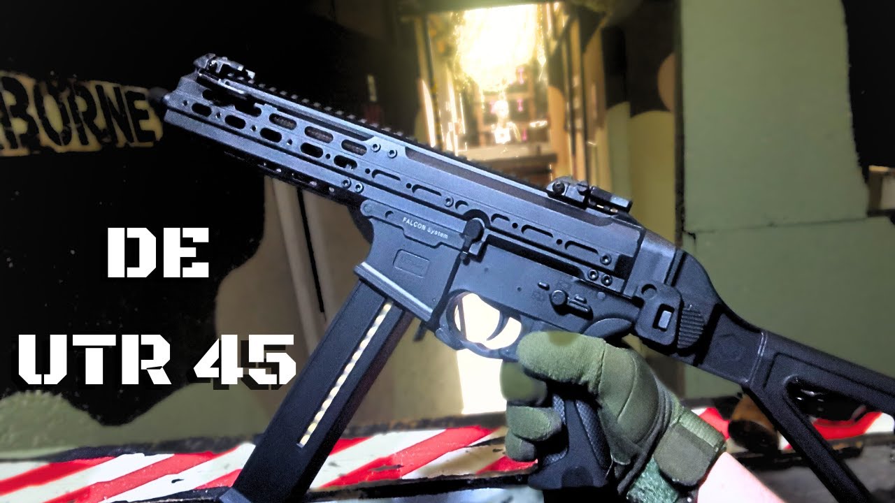 A Good Budget Airsoft SMG | Double Eagle UTR45 m917c Review - YouTube
