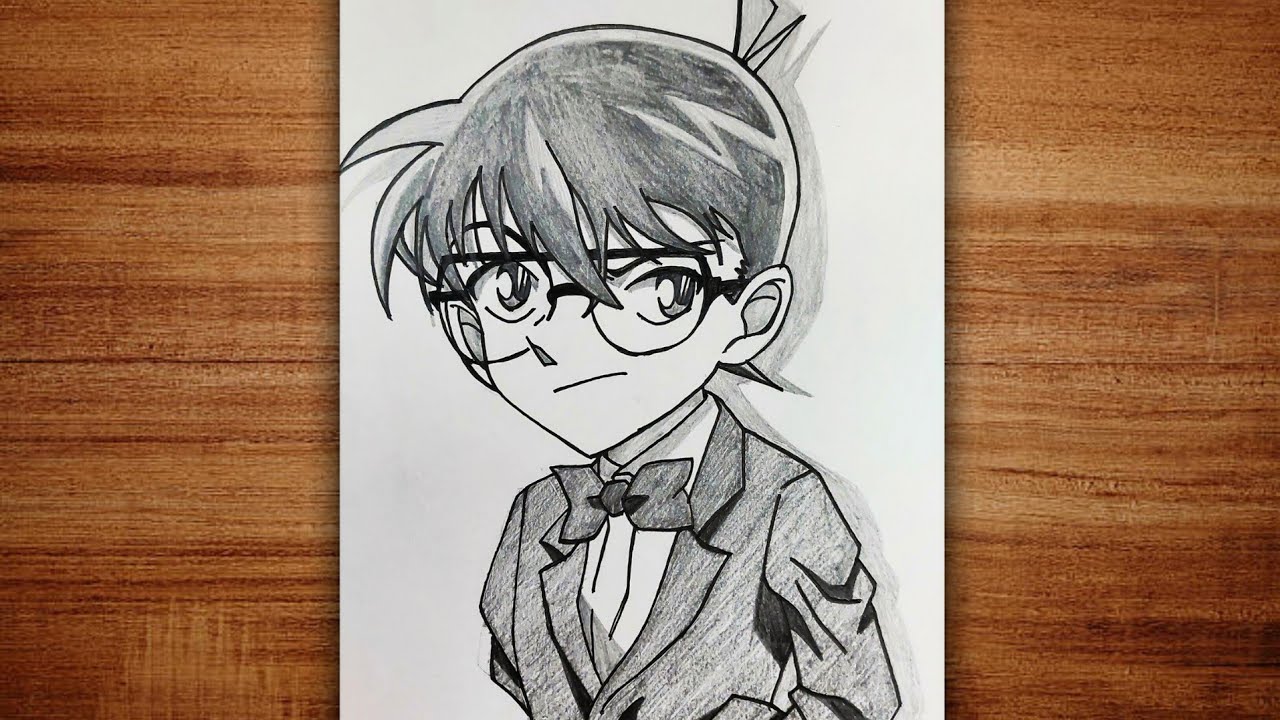 How to draw Conan Edogawa | Detecrive Conan | Drawing step by step ...