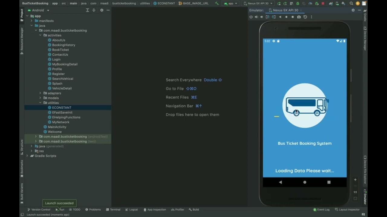 Bus Ticket Booking System | Android Project Tutorial | Android CRUD Project - YouTube