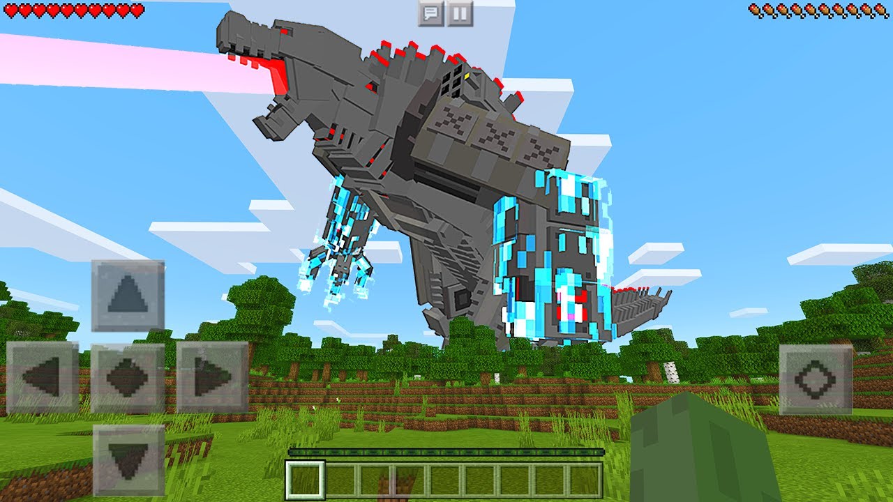I Found MECHAGODZILLA in Minecraft Pocket Edition... - YouTube
