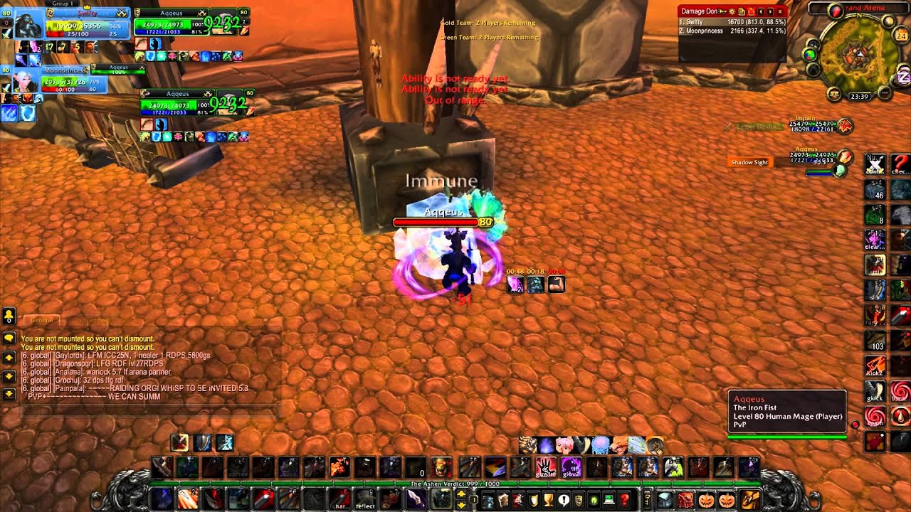 Arms/Prot Warriors Arena PvP - Molten-WoW - YouTube