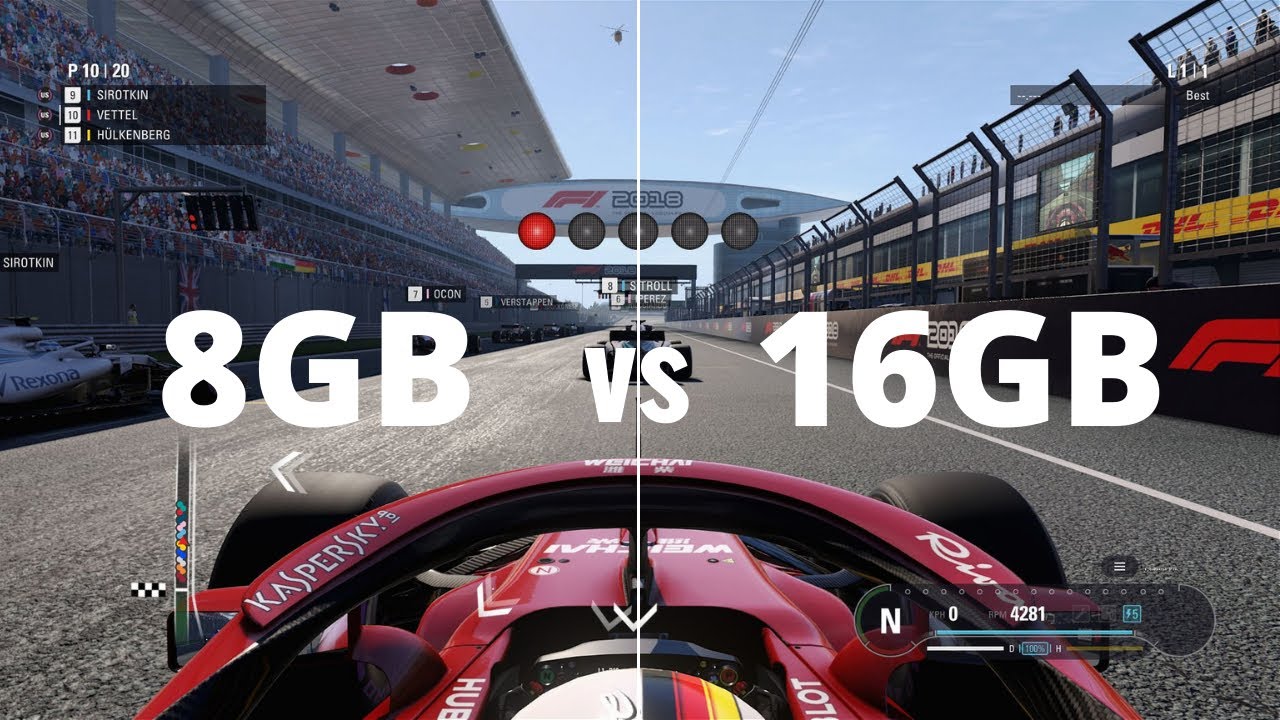 8GB vs 16GB RAM - 7 Games Tested (results might surprise you) - YouTube