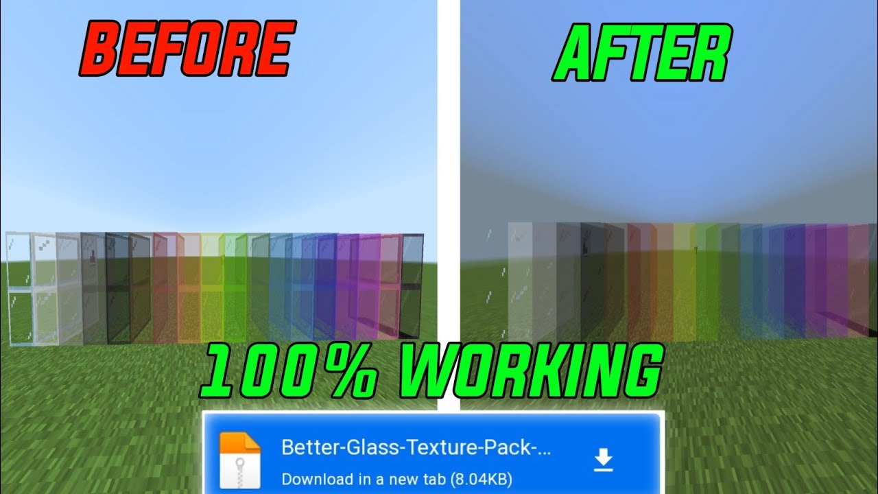 Latest Connected Glass Texture Pack For Minecraft Pe | New Connected ...