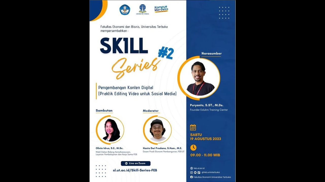 Skill Series #2 Sabtu 19 Agustus 2023 - YouTube