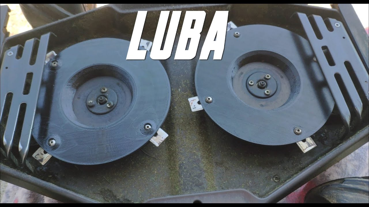 Luba new disc blade covers and resharpening blades - YouTube