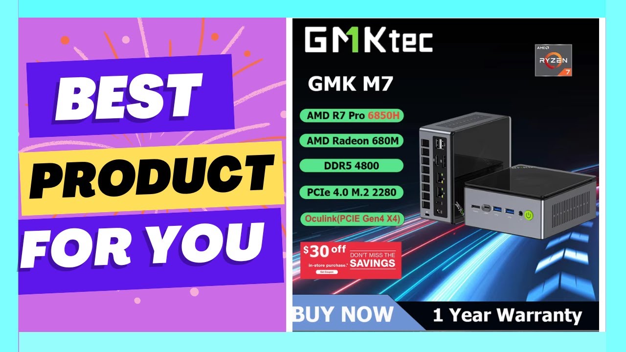 GMKtec M7 AMD R7 Pro 6850H Gaming Mini PC 8- - YouTube