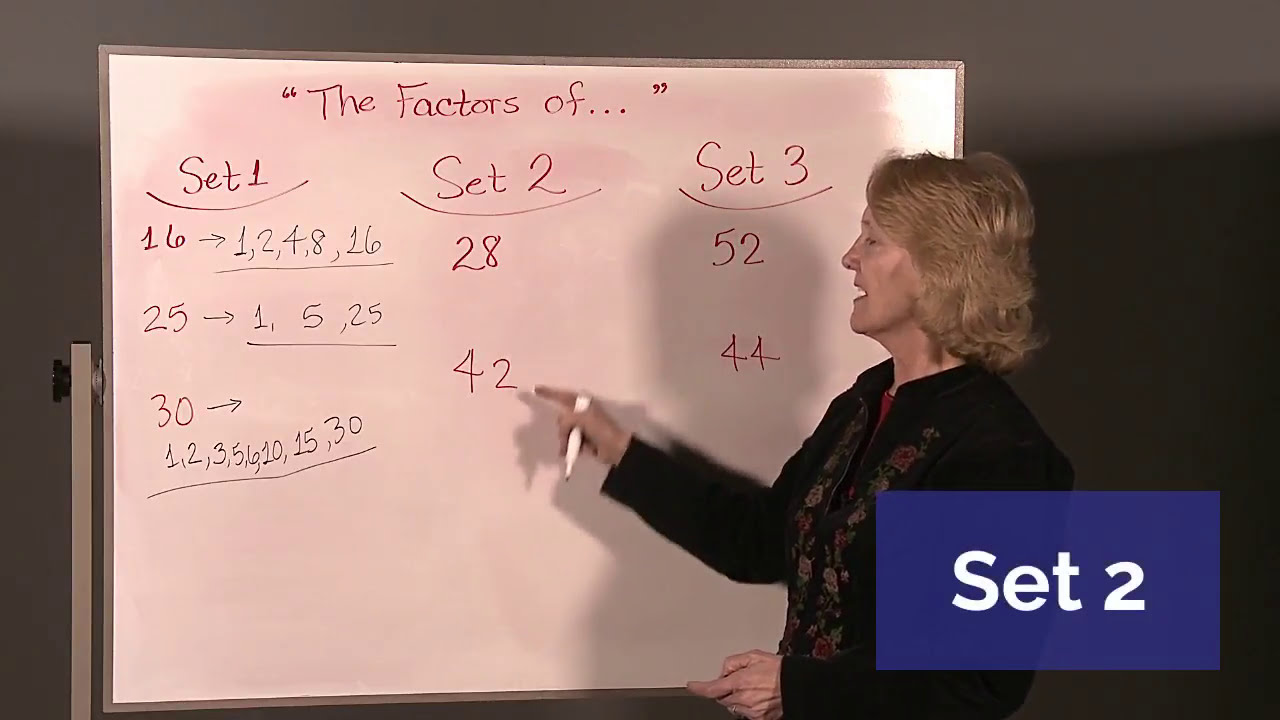 Factors of ... Set 1, 2, 3 - YouTube