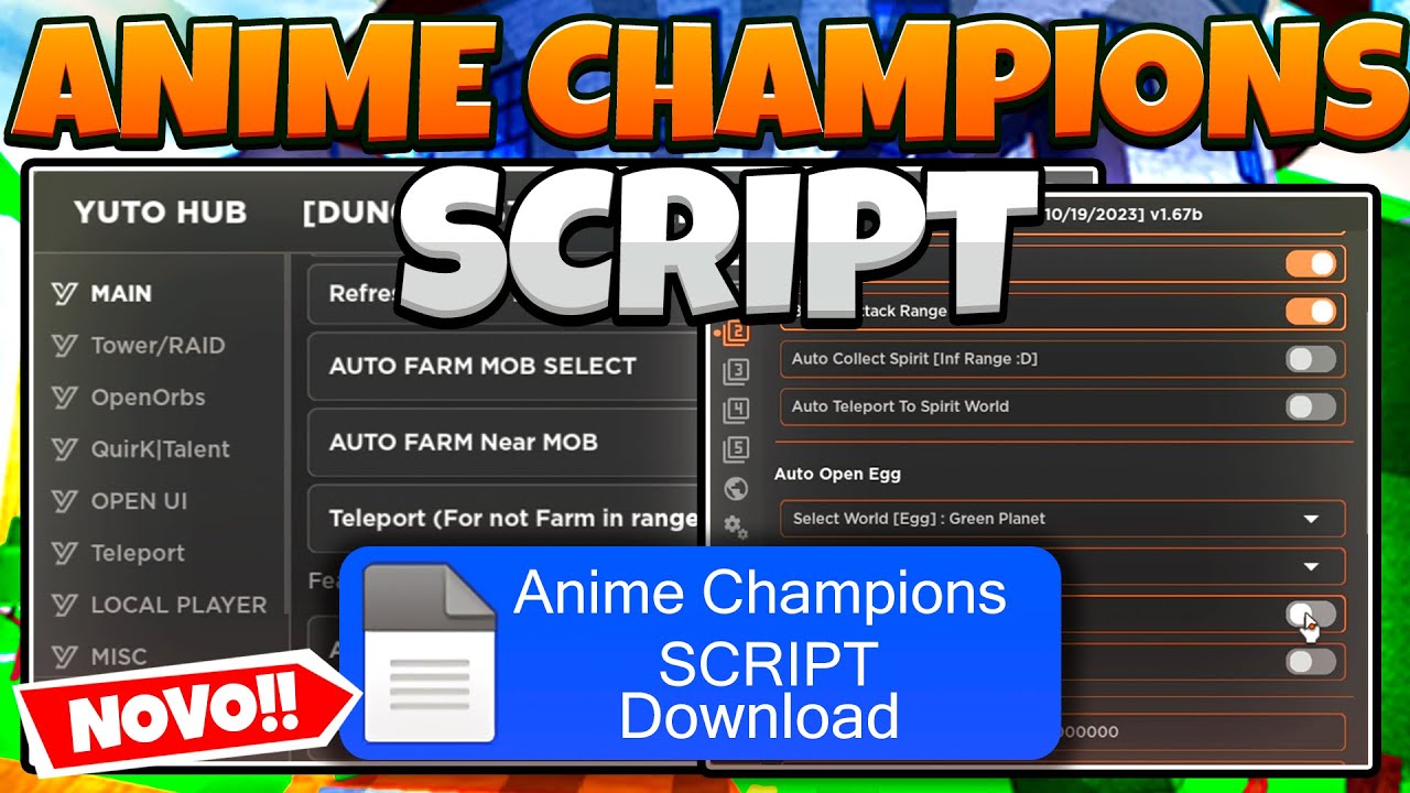 Anime Champions Simulator Script / Hack | FARM + AUTO RAID + INF SPIRIT ...