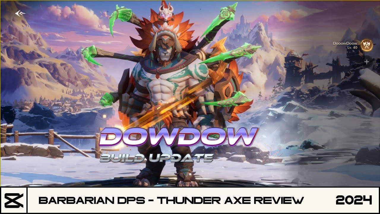[BUILD UPDATE] BARBARIAN DPS - THUNDER AXE WITH FULL OMNI BUILD - YouTube
