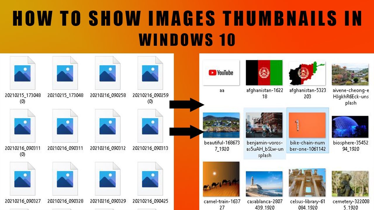 How to show thumbnails in Windows 10 | Preview pane not working Windows ...